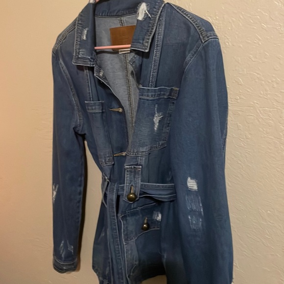 Jackets & Coats | Distressed Bbj Jean Trench | Poshmark